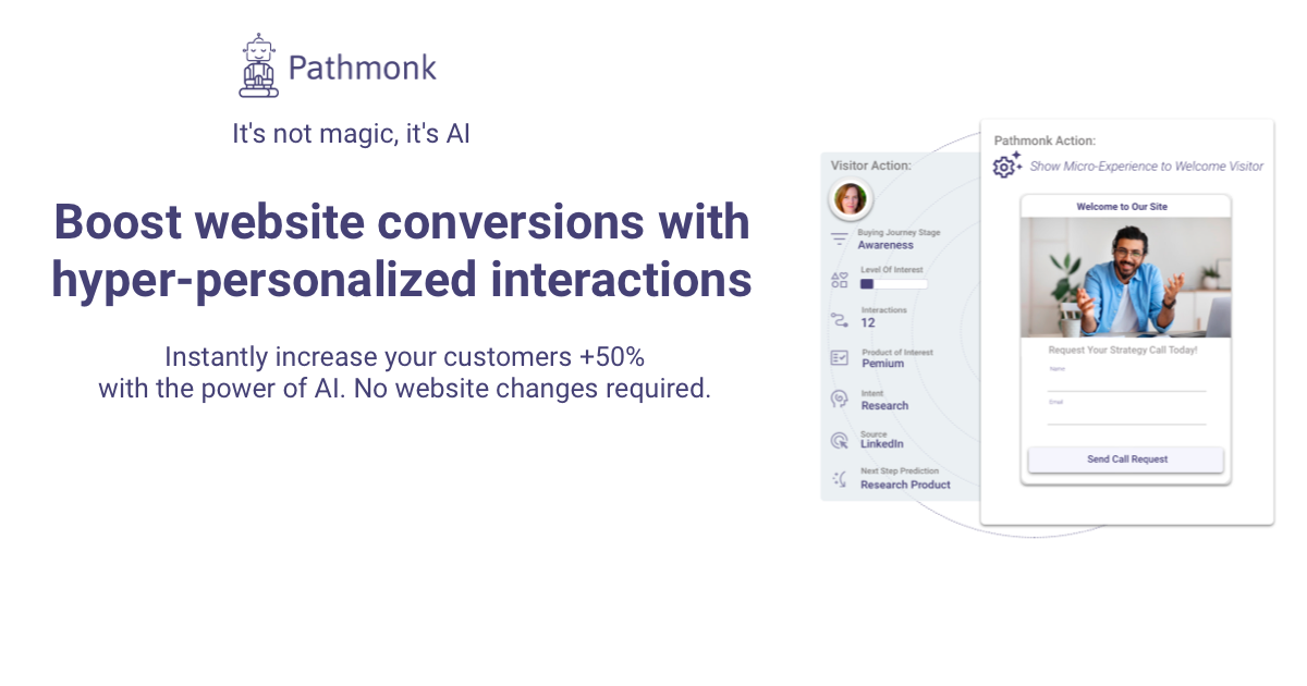 Pathmonk Accelerate | AI Conversion Optimization Software