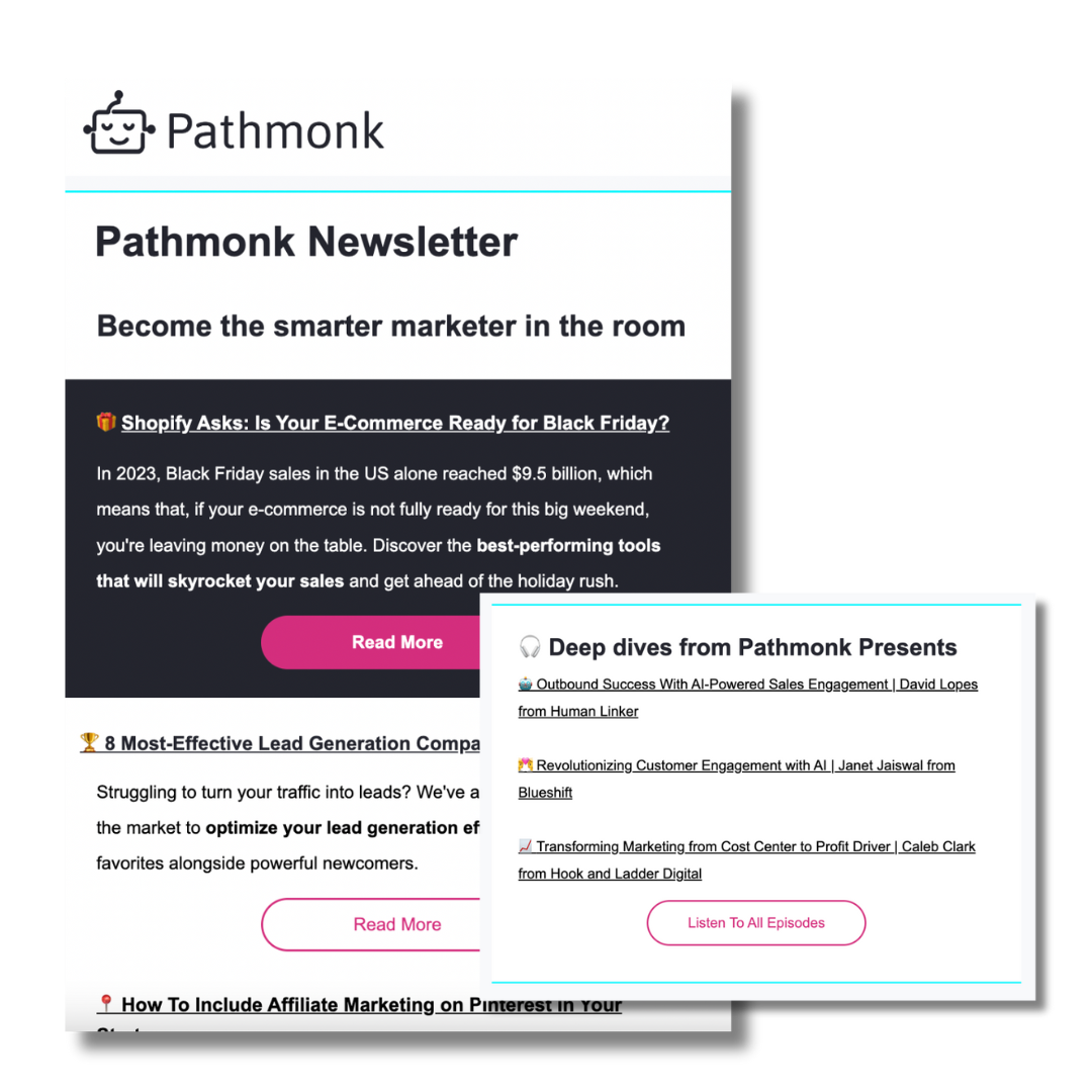 Pathmonk Newsletter 'Be the smartest marketer in the room'
