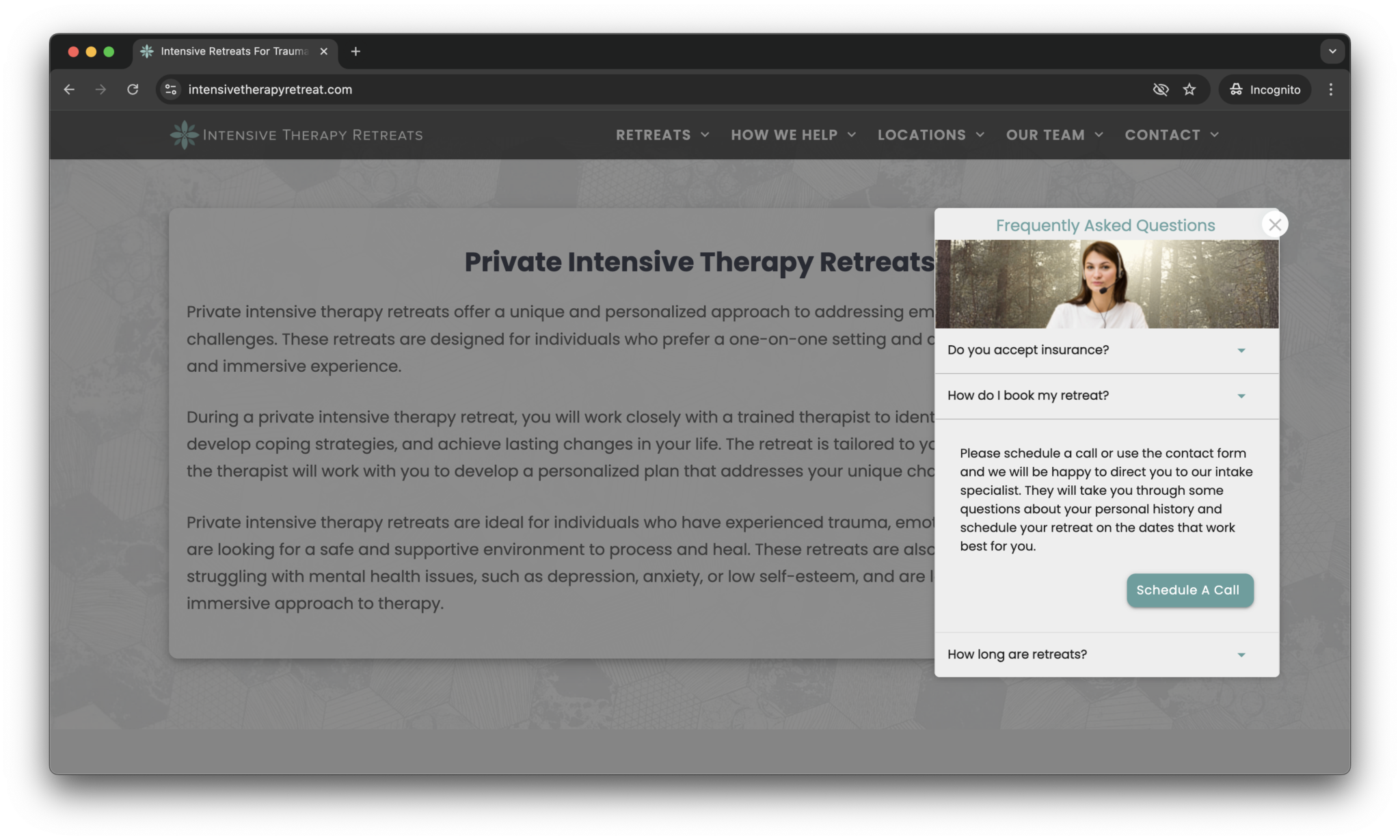 How Intensive Therapy Retreats increased +75% qualified leads with Pathmonk